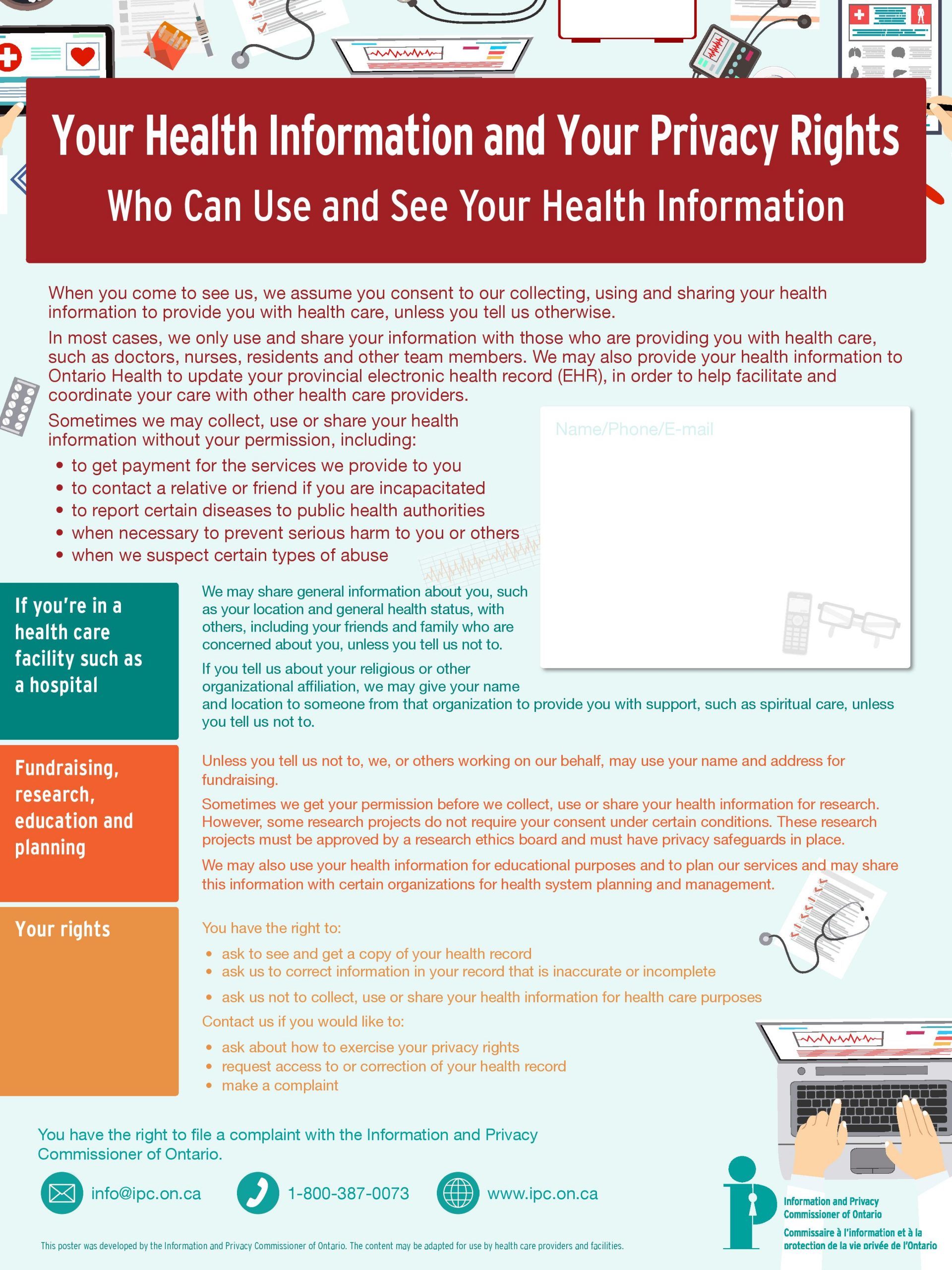 Information for Clients - Community Health Centres of Northumberland