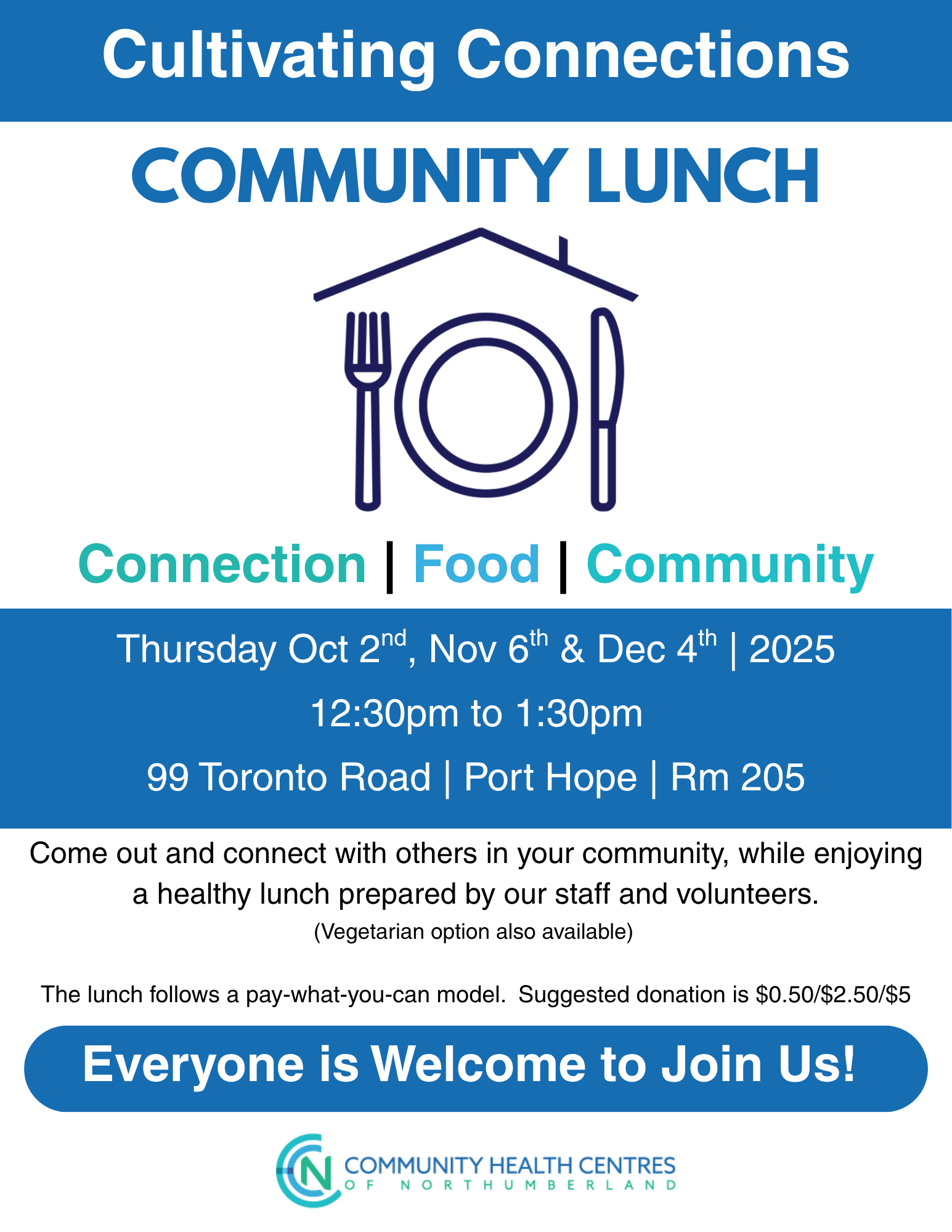 Community Lunch - Community Health Centres of Northumberland